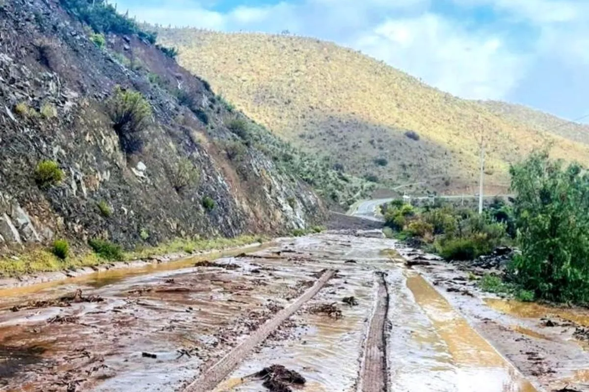 ¡Precaución! Ruta D-805 que une a Canela e Illapel se mantiene cortada ...