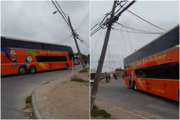 Reportan nuevo corte de luz en La Serena: Bus pasó a llevar cables en ...