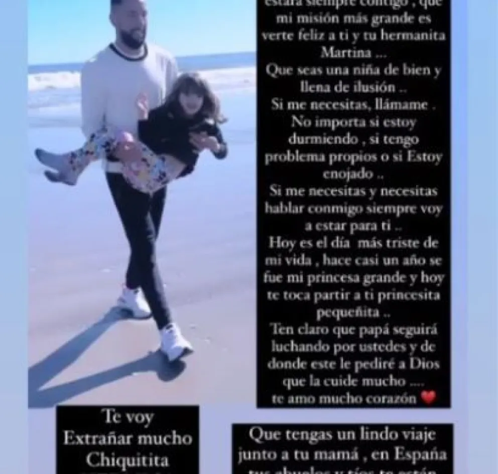 Así fue la emotiva despedida de Mauricio Isla a su hija con Gala ... Así fue la emotiva despedida de Mauricio Isla a su hija con Gala ...