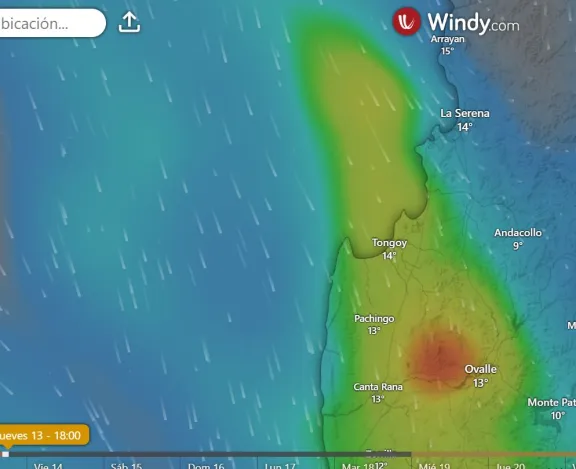 ¿Qué dice la app Windy? mira hasta qué hora podría llover en la ...